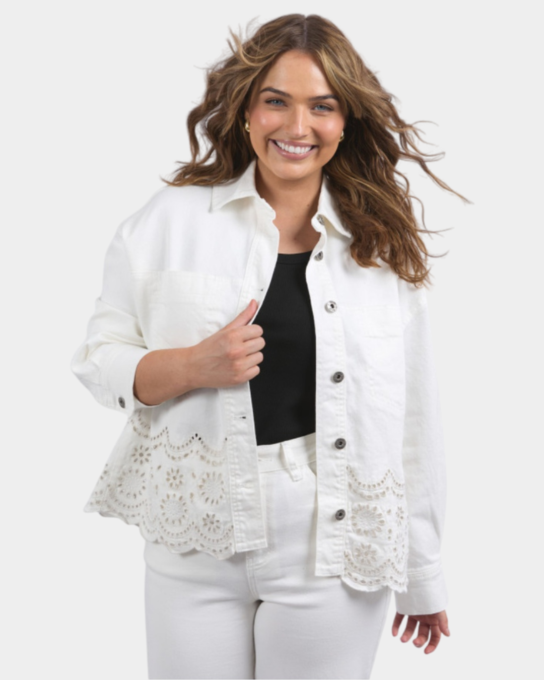 Elm Lace Denim Jacket – compleat@leejames